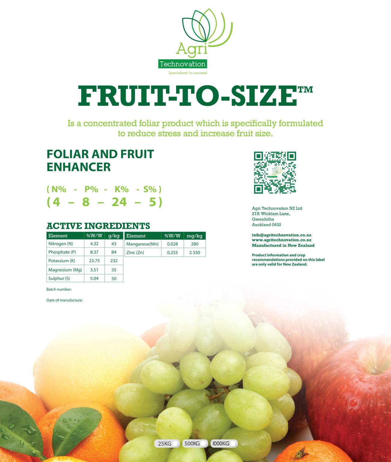 FRUIT-TO-SIZE™ - Agri Technovation
