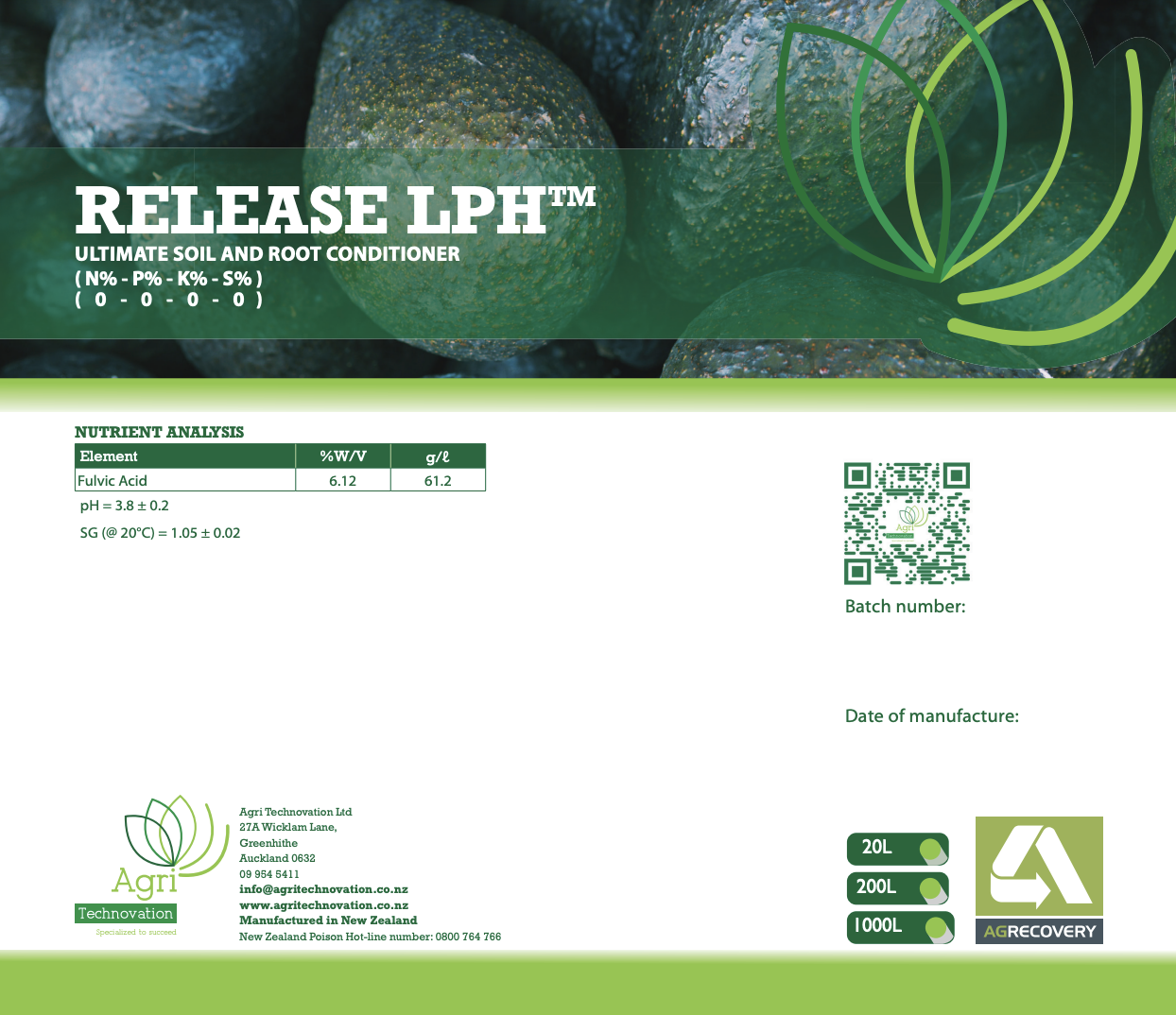 RELEASE LPH™ - Agri Technovation